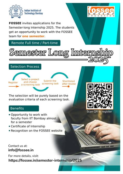 Foss United On Linkedin Fossee Iit Bombay Has Announced Semester