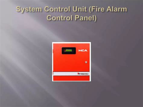 Fire Alarm Detection And Suppression System Pptx