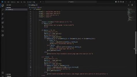 Sas Matematika Program Perhitungan Matriks Menggunakan Bahasa Python Xi Sija 3 Smk