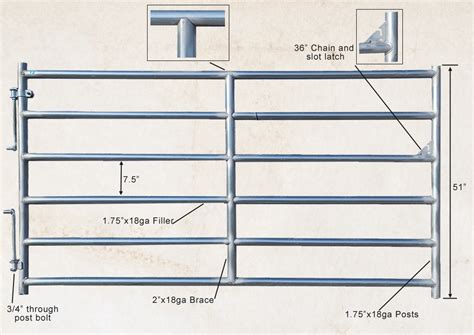 Galvanized Farm Gates Livestock Gates Midwest Rancher