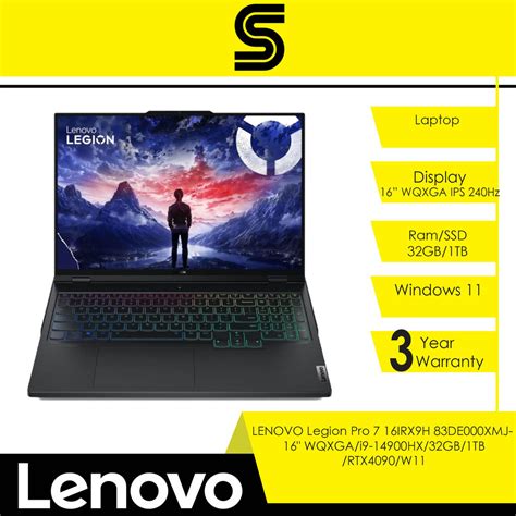Lenovo Legion Slim Aph Y Dmj Wqxga Hz Ryzen Hs Gb Gb Ssd Rtx