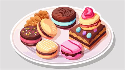 A Plate Of Pastries Including A Variety Of Desserts Premium Ai