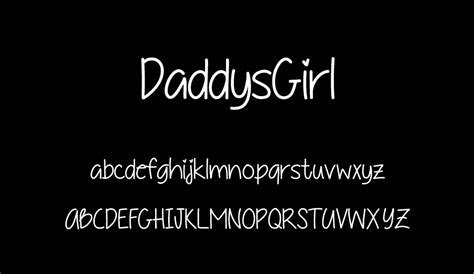 Daddys Girl Free Font