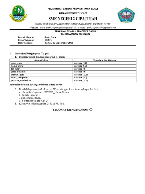 pts xi rpl basis data 2021 ganjil pdf