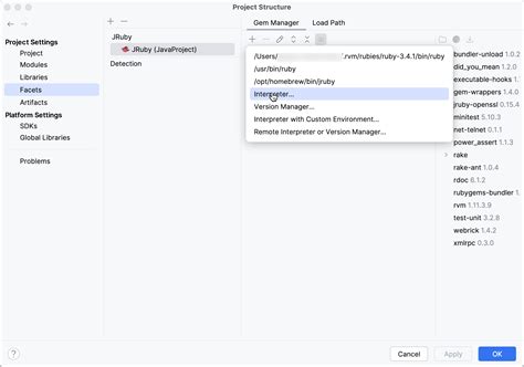 Set Up Jruby Integration Intellij Idea Documentation