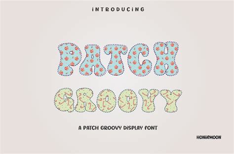Patch Groovy Font By Honeymons · Creative Fabrica