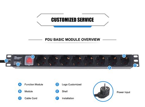 19 1u Iec C19 Pdu Socket 6way With Switch For Server Room C20 Plug Buy Pdu Socket 6way Power