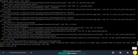 errors when compile and source the ros2 workspace ros2 manipulation