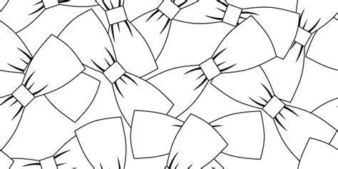 Premium Vector Black White Bow Tie Seamless Pattern