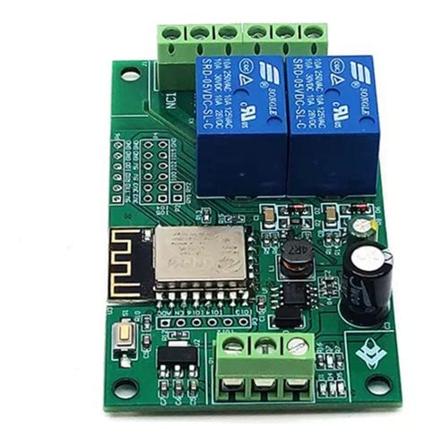 Módulo De Relé Wi Fi Esp8266 Esp 12f 2 Canales 5v8 80 V Cuotas