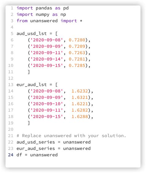 Solved Code Challenge Combining Series Into Data Frames Chegg