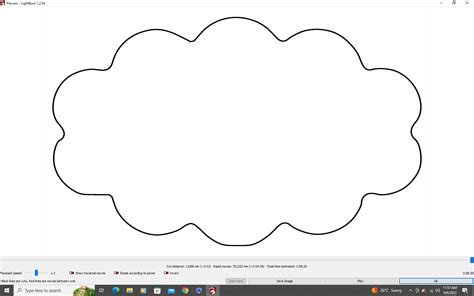 spacing setting for long project lightburn software questions