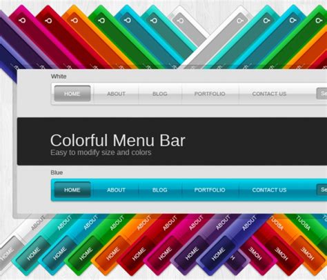 Modern Menu Navigation Bar 30077 Web Graphics Graphics Themeland Com