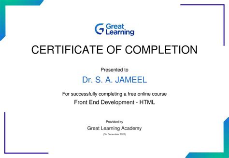 Greatlearningacademy Greatlearning Glacertificate Jamalians