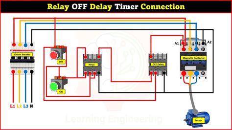 Relay Off Delay Timer Connection Youtube