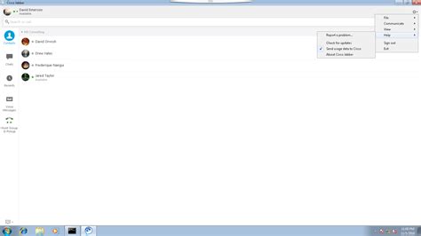 Help Show Connection Status Missing On Cisco Jabber Build Cisco Community