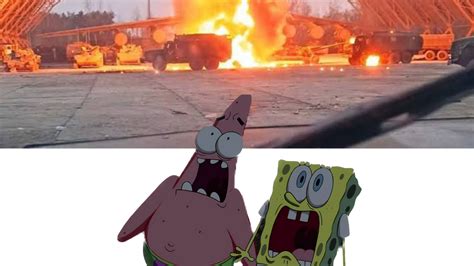 Spongebob And Patrick Scream At Destroyed An 225 By Arlenebernardez On