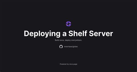 Deploying A Shelf Server