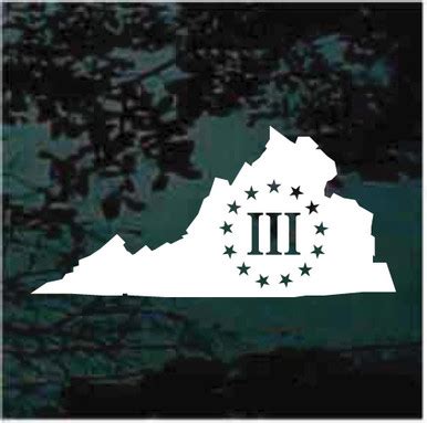 State 3 Percenter Car Decals And Stickers Decal Junky