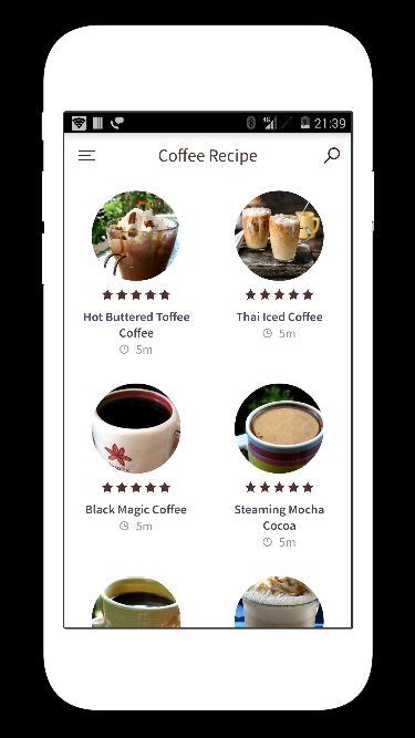 Coffee Recipe Android Recipe App Template By Kodeguy Codester