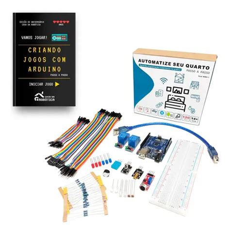 Livro Criando Jogos Com Arduino Kit Automatize Seu Quarto Frete Grátis