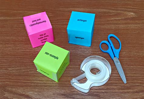 Playing With Concept Cubes To Teach Vocabulary Vocabulary Luau