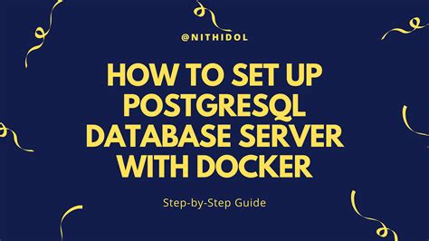 Set Up Postgresql Server With Docker Guide Medium