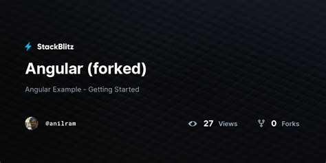 Angular Forked Stackblitz Angular Forked Stackblitz