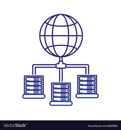 web hosting design royalty free vector image vectorstock