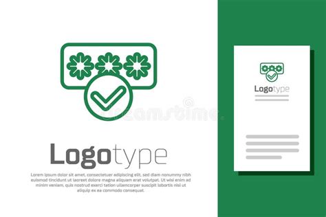 Green Line Password Protection And Safety Access Icon Isolated On White