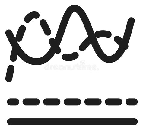 Linear Chart Icon Data Comparison Stock Vector Illustration Of Information Concept 264510458