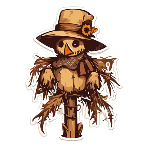 Scary Cartoon Scarecrow