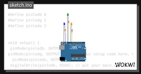 Led In Sequenza Wokwi ESP STM Arduino Simulator