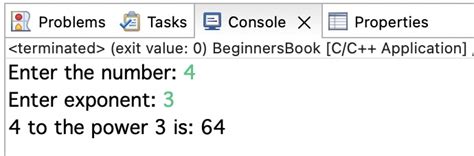 c program to calculate the power of a number