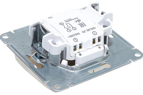 Двухклавишный механизм выключателя Systeme Electric СП GLOSSA 10А IP20 ...