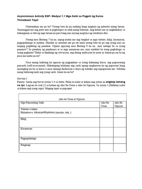 Asyncronous Activity Esp Module 11 Pdf