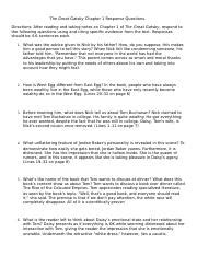 Analyzing Chapter 1 of The Great Gatsby | Course Hero