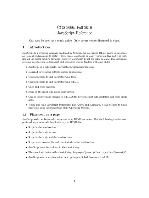 Fillable Online Javascript Reference Fax Email Print Pdffiller