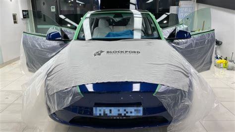 블락포디 안양점 테슬라 모델y 블락포디 스카이블루 시공기 네이버 블로그