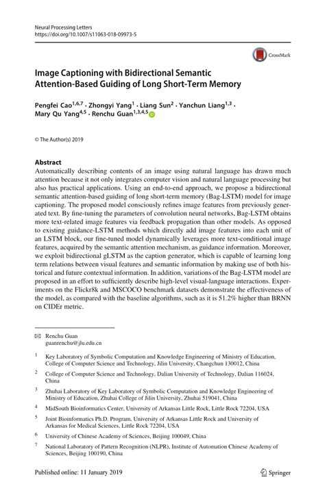 Pdf Image Captioning With Bidirectional Semantic Attention Based
