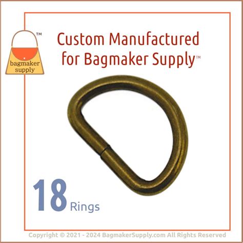 Brass D Ring 25mm Etsy