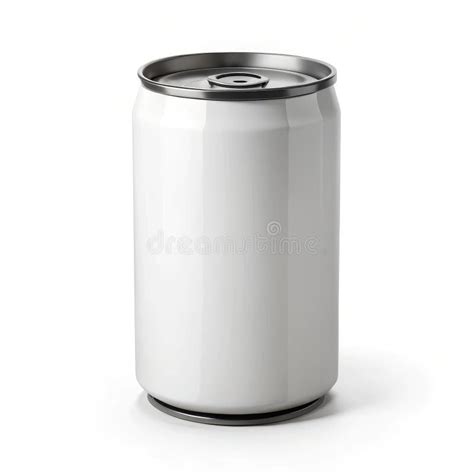 Aluminum Can Mockup Blank White Beverage Can For Branding And Product Presentation Isolated