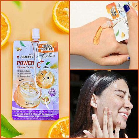 Smooto Power C Hya Bright Up Soothing Gel Vitamin C 30g Shopee Malaysia