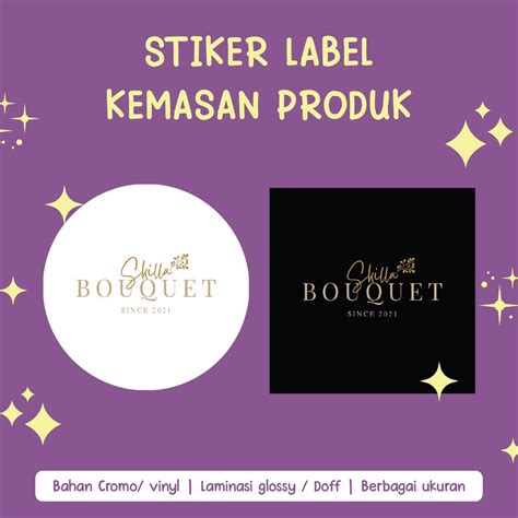 Jual Stiker Label Produk Custom Murah Shopee Indonesia