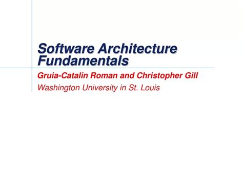 Ppt Software Architecture Fundamentals Powerpoint Presentation Free Download Id9305882