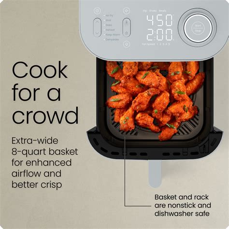 Crispinator 8 Qt Air Fryer Chefman