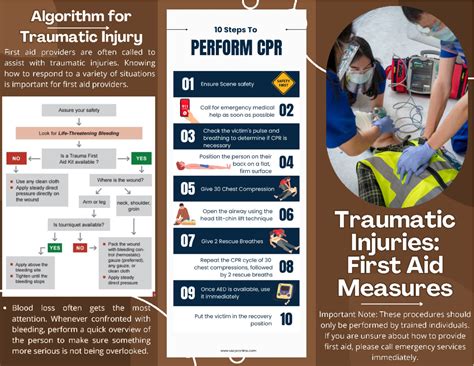 Traumatic Injury First Aid Measures Algorithm For 10 Steps To Traumatic Injury First Aid