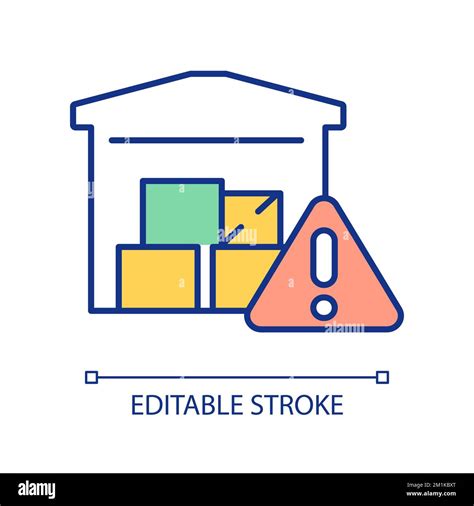 Warehouse Space Requirements Rgb Color Icon Stock Vector Image And Art