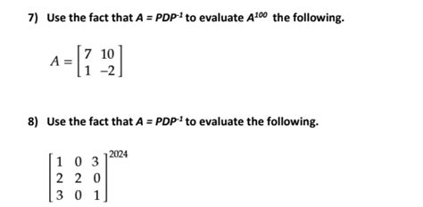 Solved Use The Fact That A PDP To Evaluate A The Chegg Com