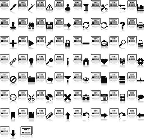 오버레이 및 미러링 효과가있는 뉴스 Svg Uidownload